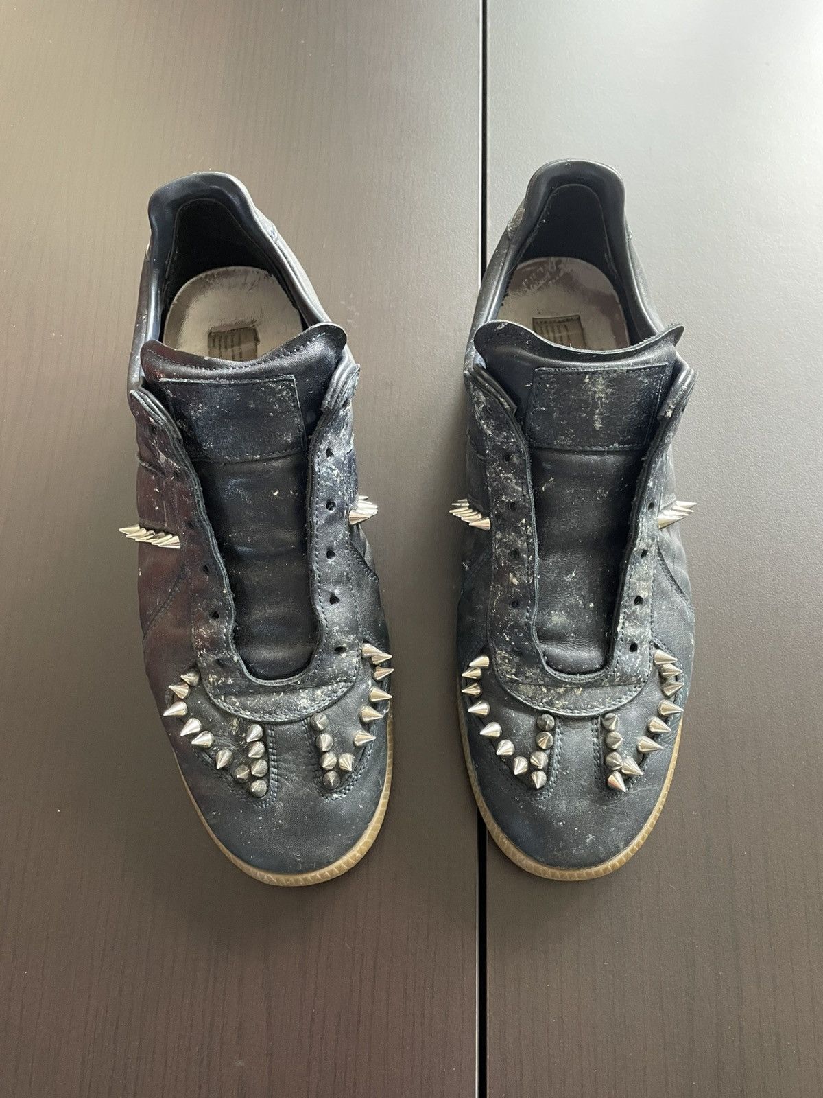 Custom × Maison Margiela MMM Maison Margiela GAT Replica spiked punk ...