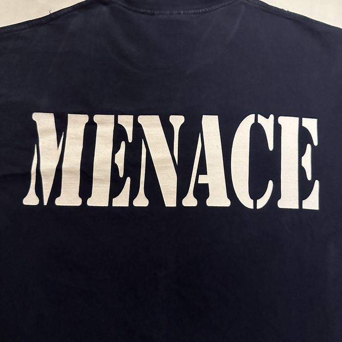 Menace Menace Navy Logo T-Shirt | Grailed