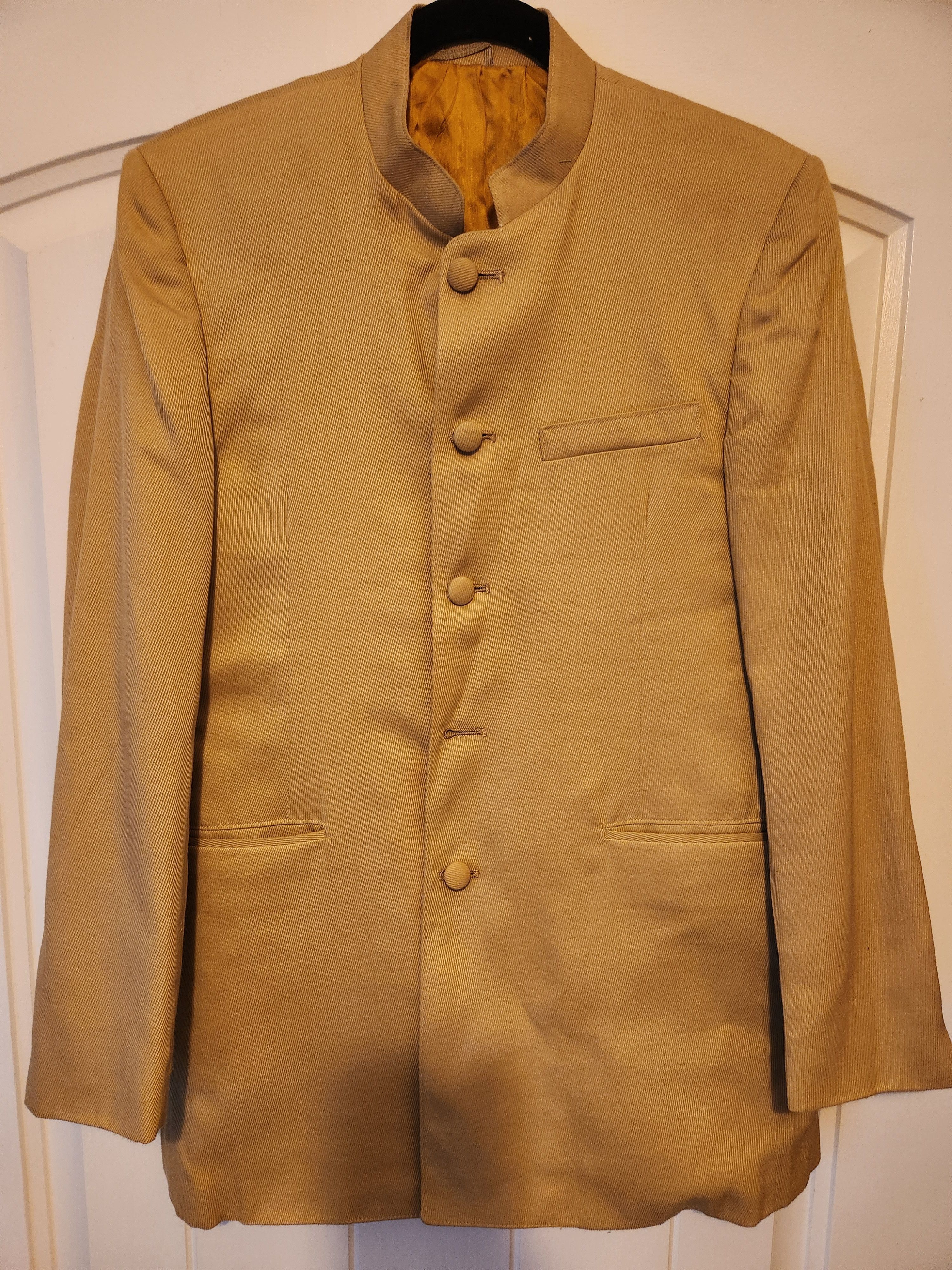 Other Vintage Men's Tan Nehru Jacket Sz 38S. | Grailed