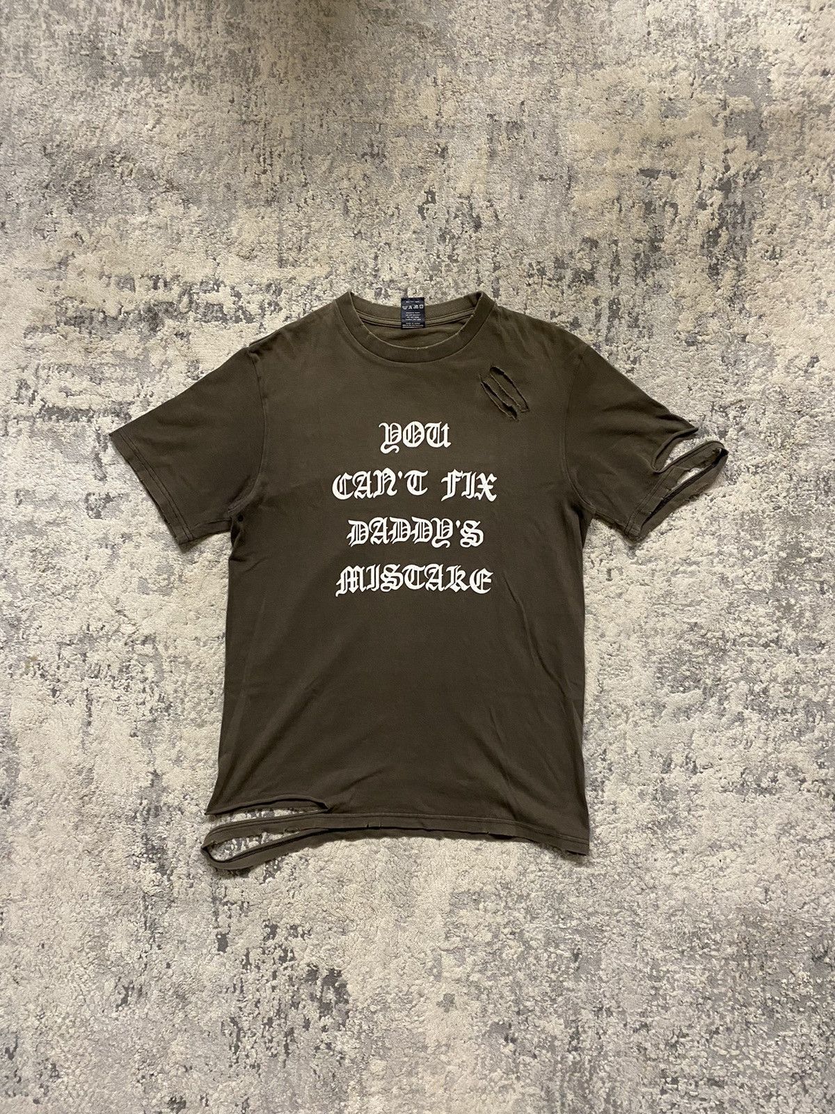 Number (N)ine AW04 "Give Peace a Chance" Distressed Tee | Grailed