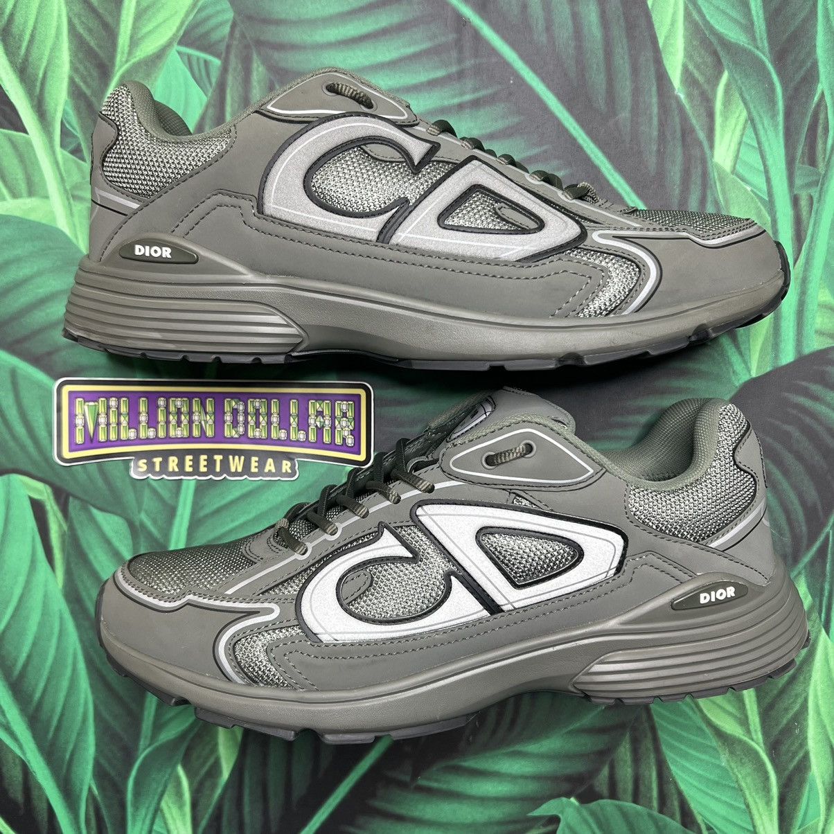 Dior B30 reflective sneaker ‘olive’ Sz- 12M/45EU | Grailed