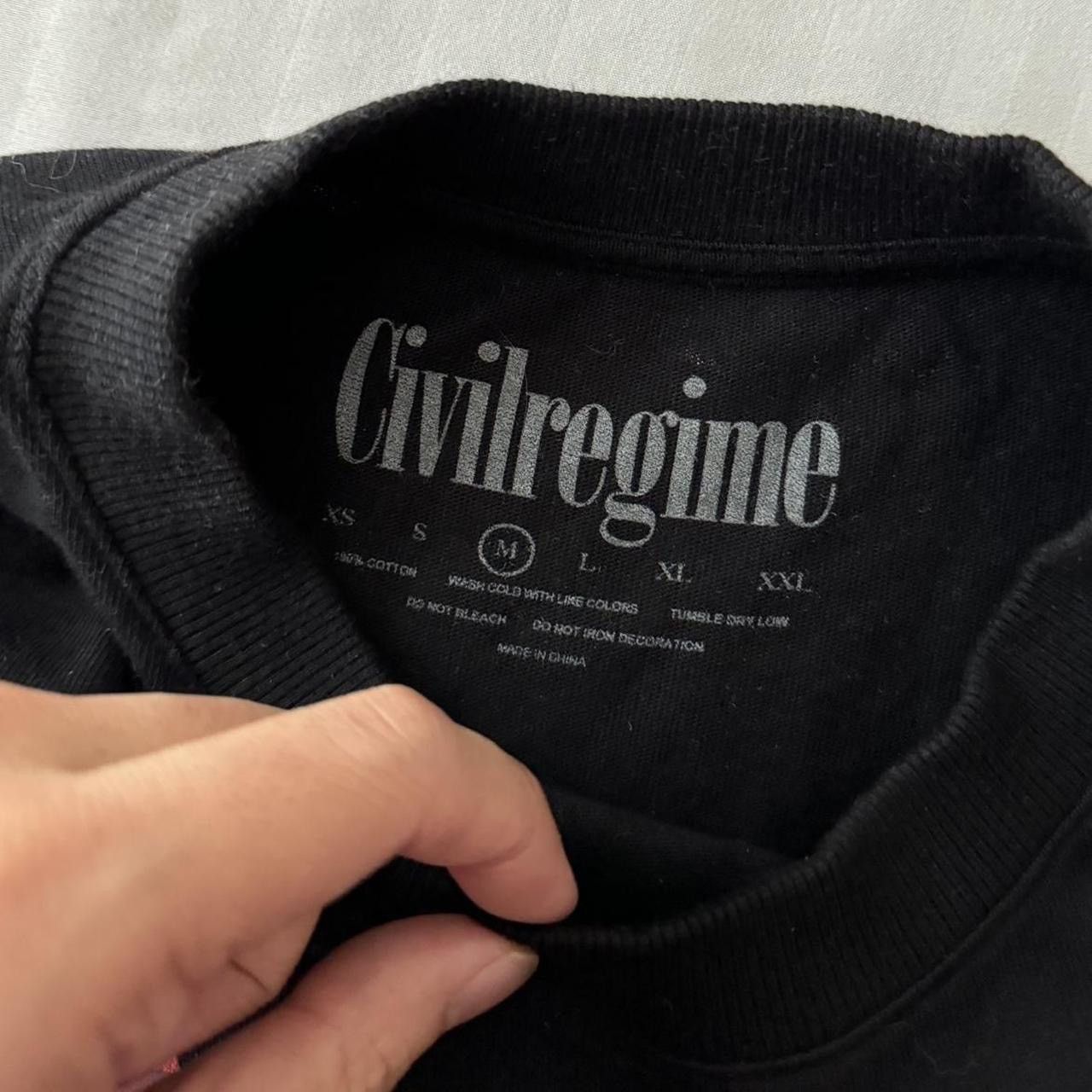 Civil Regime Civil Regime Through Hell Exclusive Graphics Black Tee ...