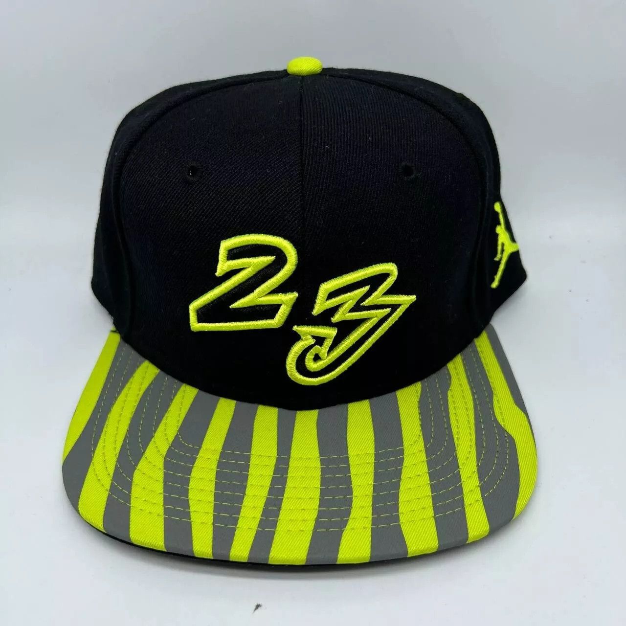 Jordan Brand Air Jordan 23 Retro Venom Green Hat Snapback Cap Black Men ...