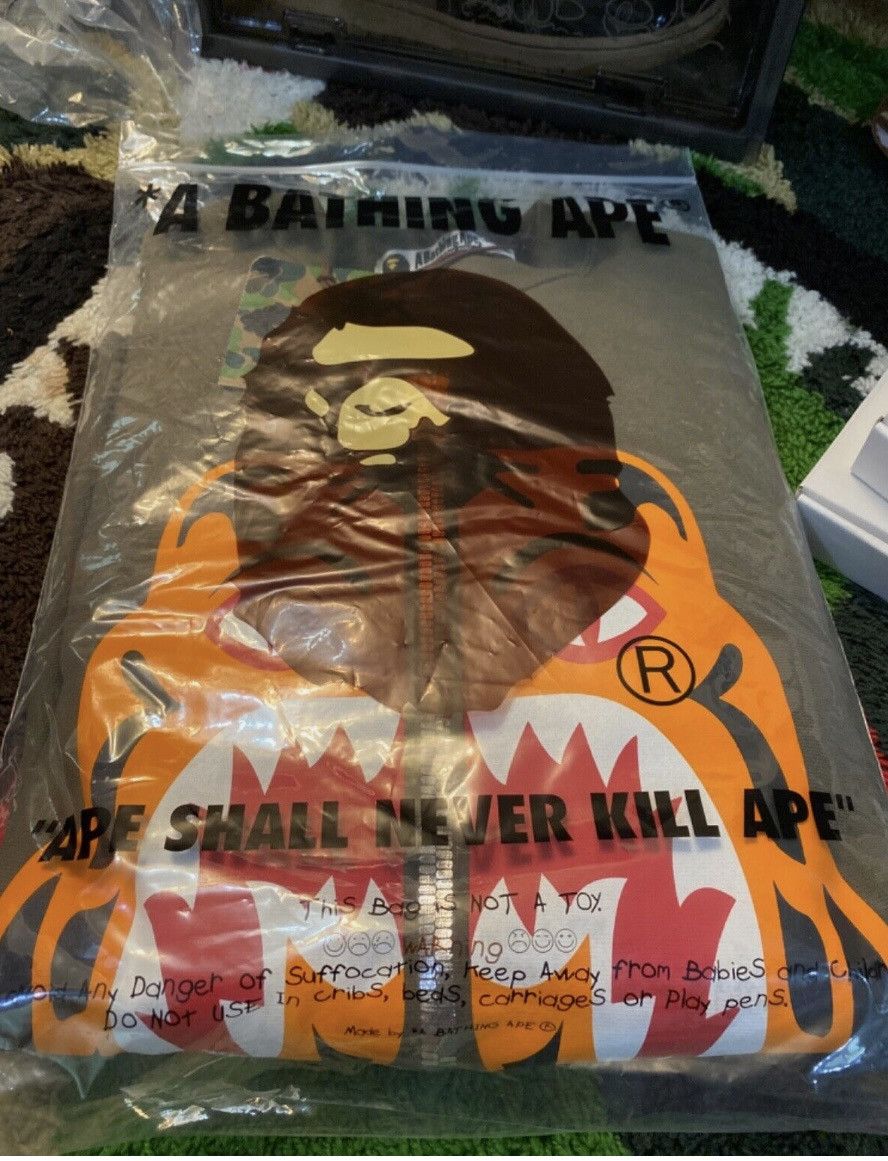 Bape Bape Tiger Heavy Weight Olive Crewneck SIZE M | Grailed