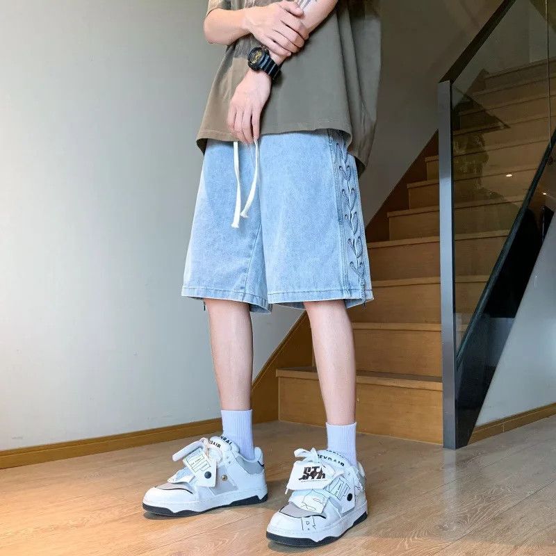 Japanese Brand Summer Denim Shorts with Tied Design | Grailed