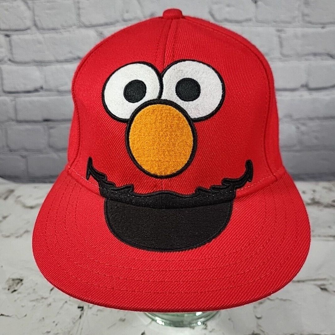 Bally Elmo's Classic Red Fitted Ball Cap for Men from Sesame Street ...