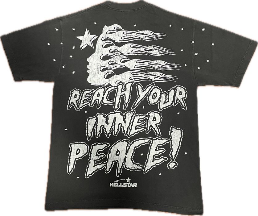 HELLSTAR Hellstar Inner Peace Skeleton Skull T-Shirt | Grailed