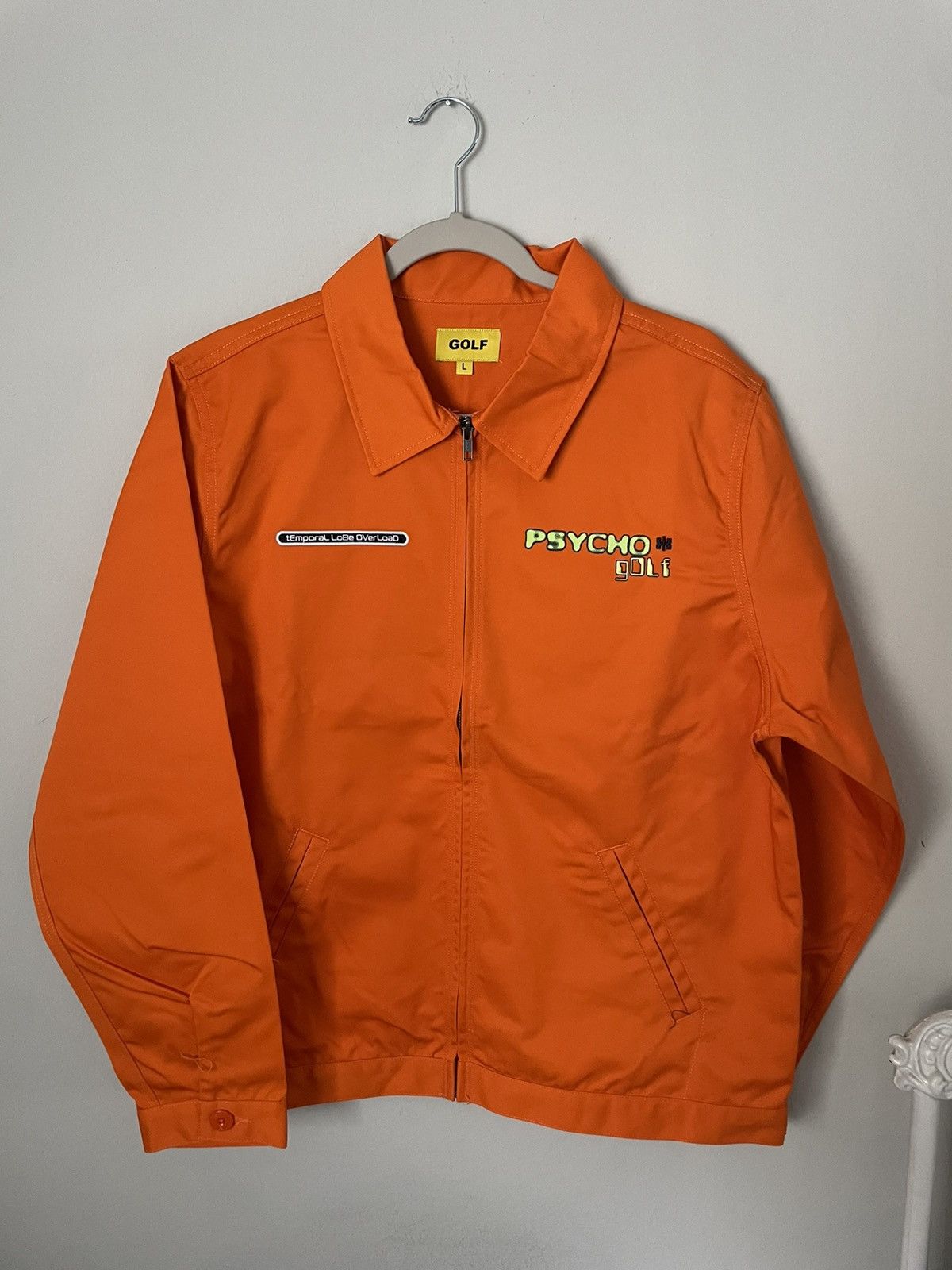 Golf Wang Golf Wang SS22' Orange Biohazard Work Jacket | Grailed