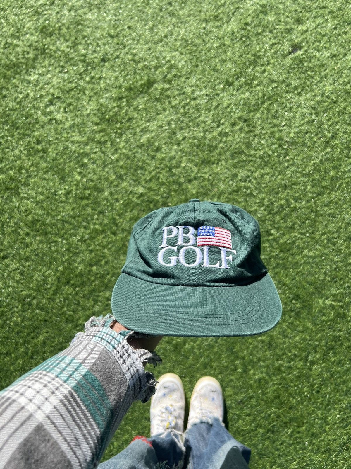 Avant Garde × Japanese Brand × Made In Usa Vintage Golf Cap USA 90s ...