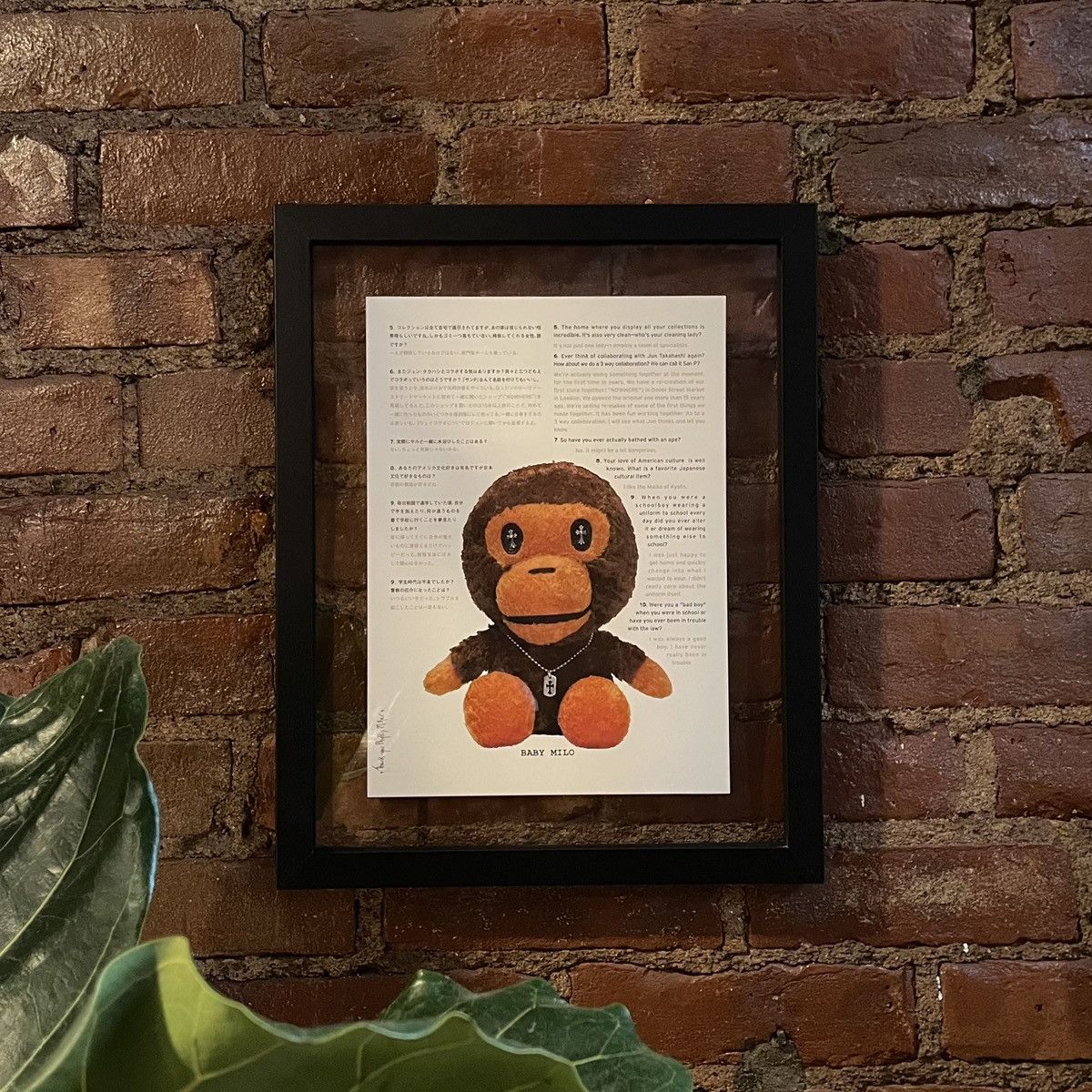 Bape × Chrome Hearts Chrome Hearts Baby Milo Poster | Grailed