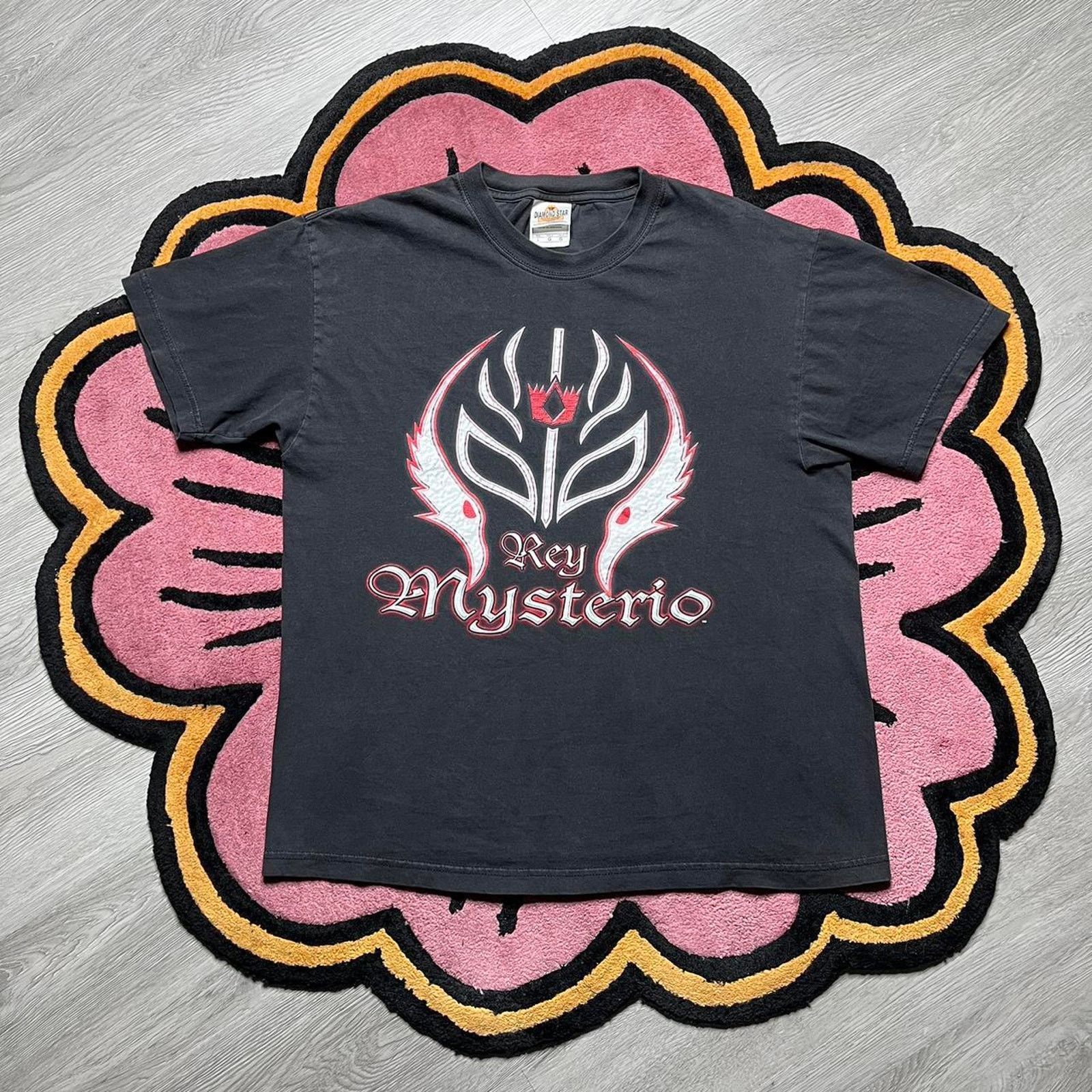 Vintage Vintage Y2K WWF Rey Mysterio Mask Graphic Logo T-shirt | Grailed