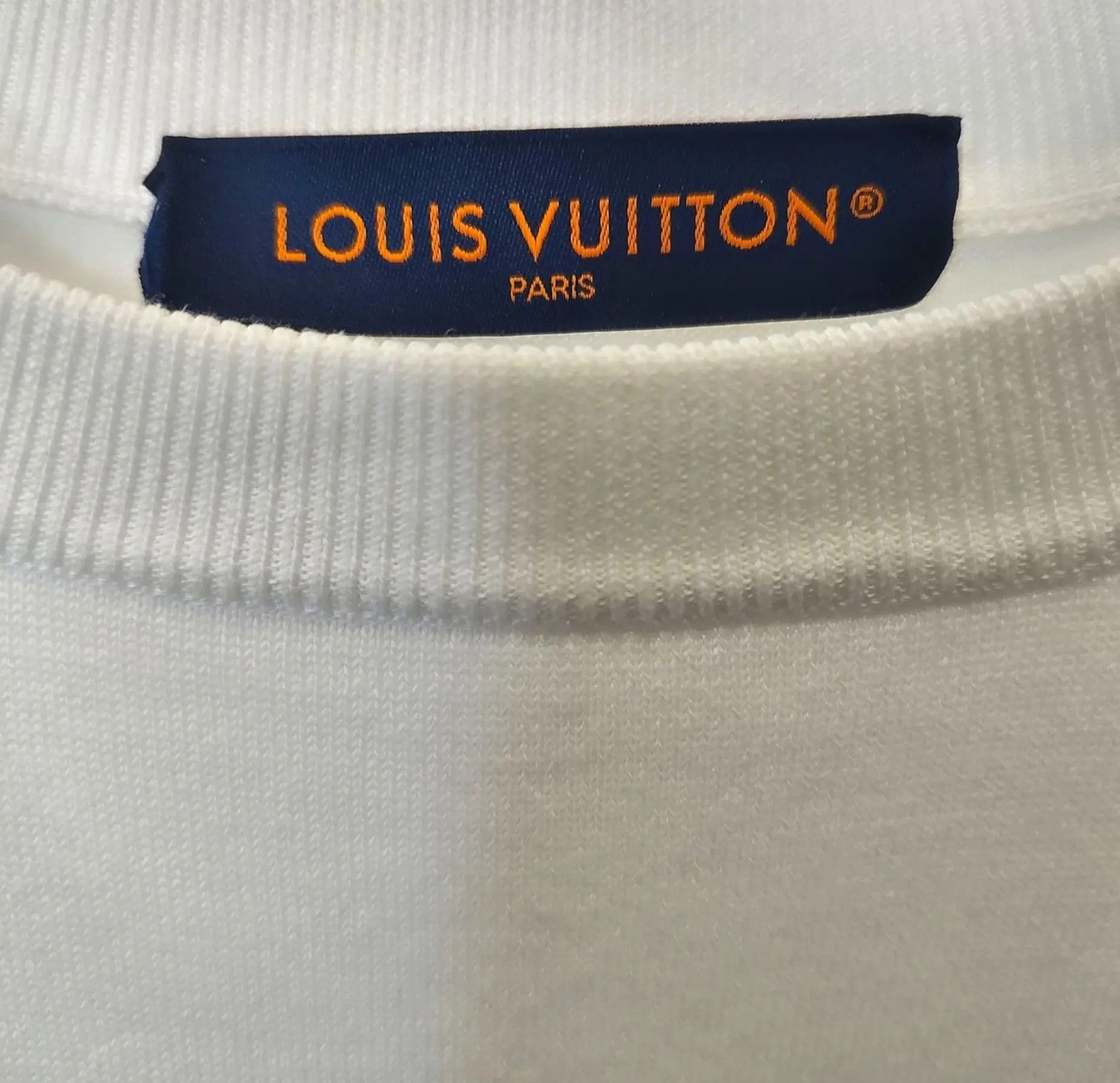 Louis Vuitton Louis Vuitton LV Ice Milk Monogram Intarsia T-Shirt ...