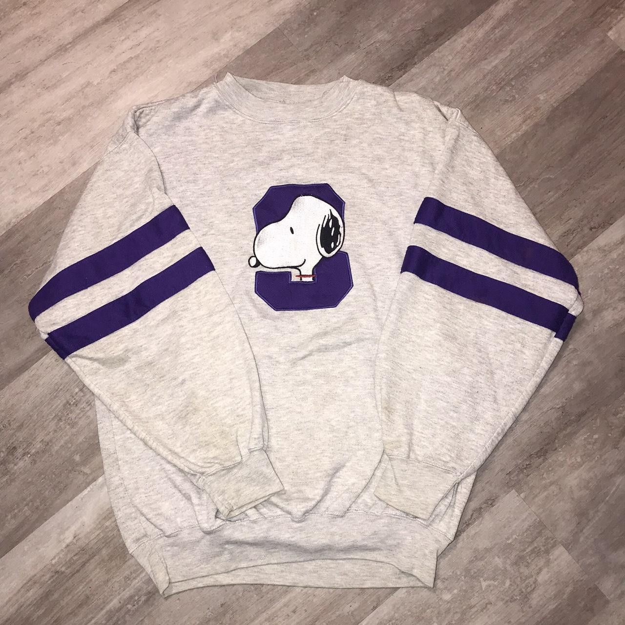 Peanuts 1990s Blitzz Studio Snoopy Embroidered Crewneck | Grailed