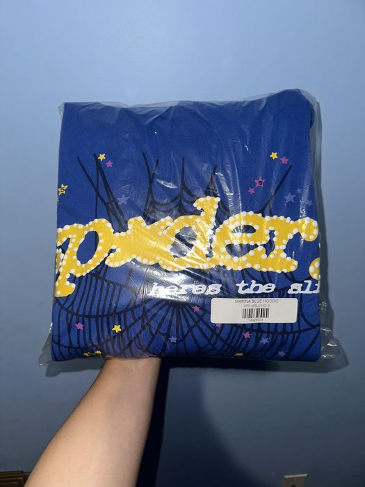 Streetwear Spider Hoodie TC blue small | Grailed