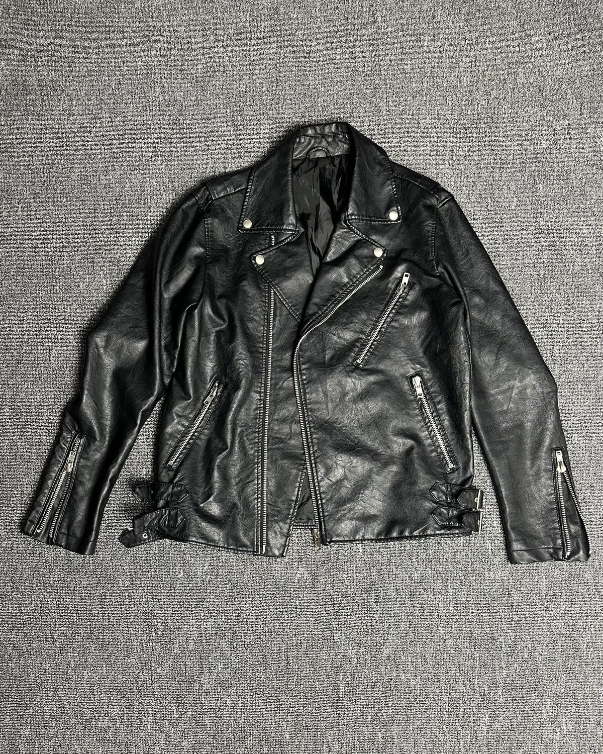 Vintage SPAO Leather Jacket - Ramones | Grailed