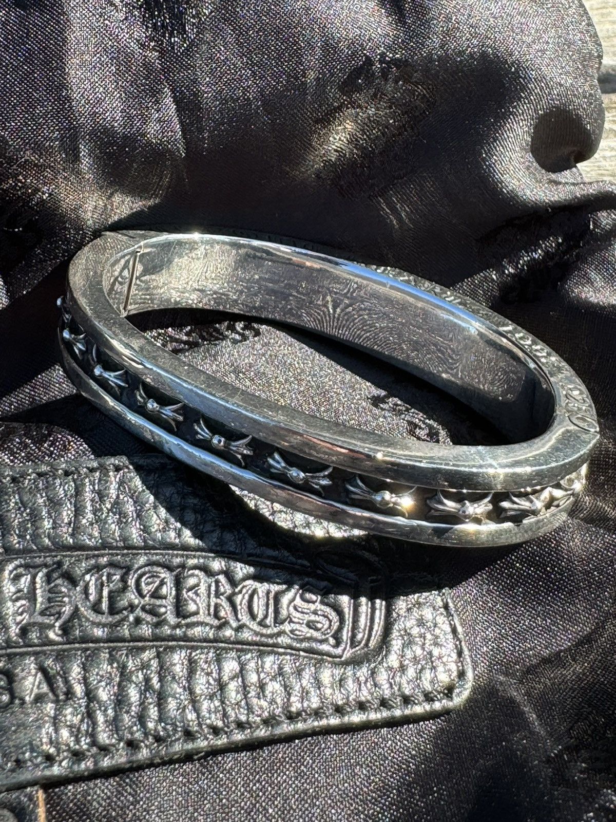 Chrome Hearts Chrome Hearts clasped bangle bracelet - heavy and rare ...