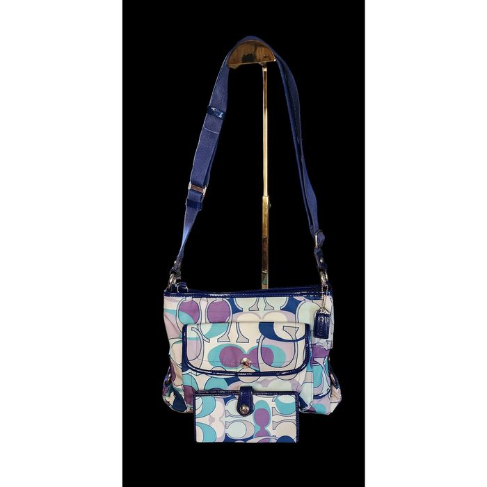 Coach Coach Poppy Daisy Scarf Print Messenger Bag & Wallet | Grailed