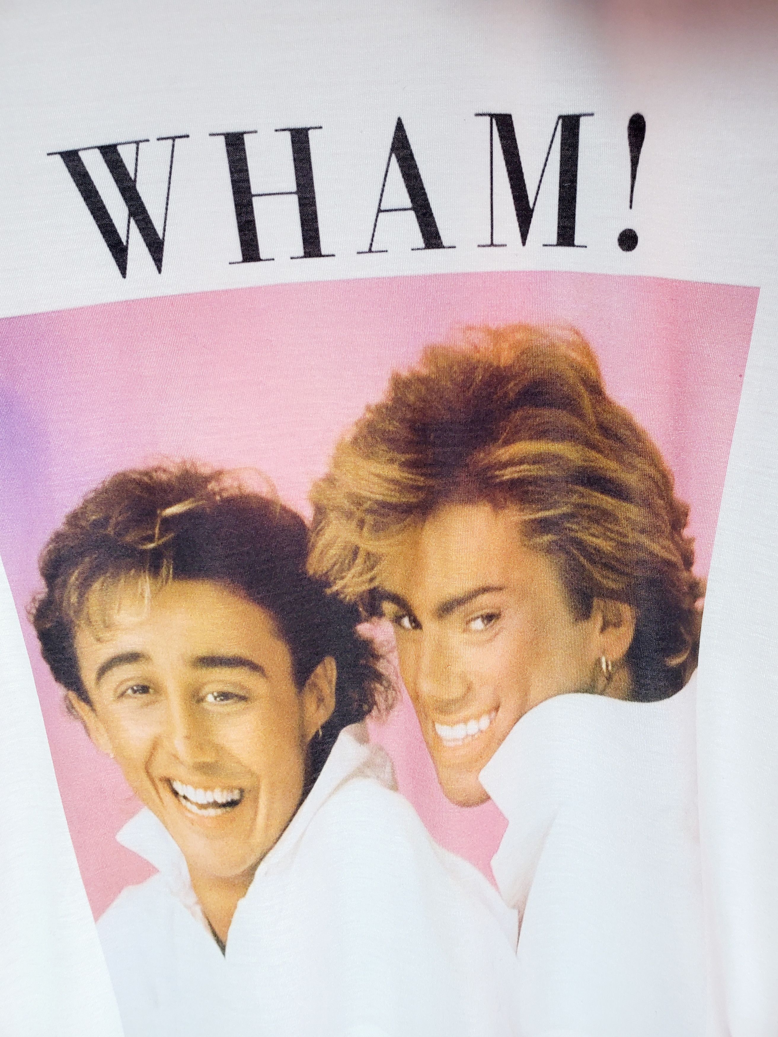 Vintage Vtg Wham! George Michael & Andrew Ridgeley Photo Tee | Grailed