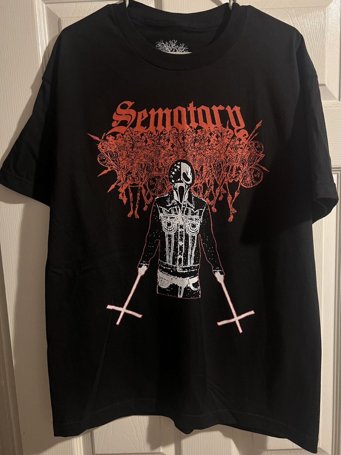 Affliction × Goth Money × Haunted Mound SEMATARY Wit da Crosses Tee ...