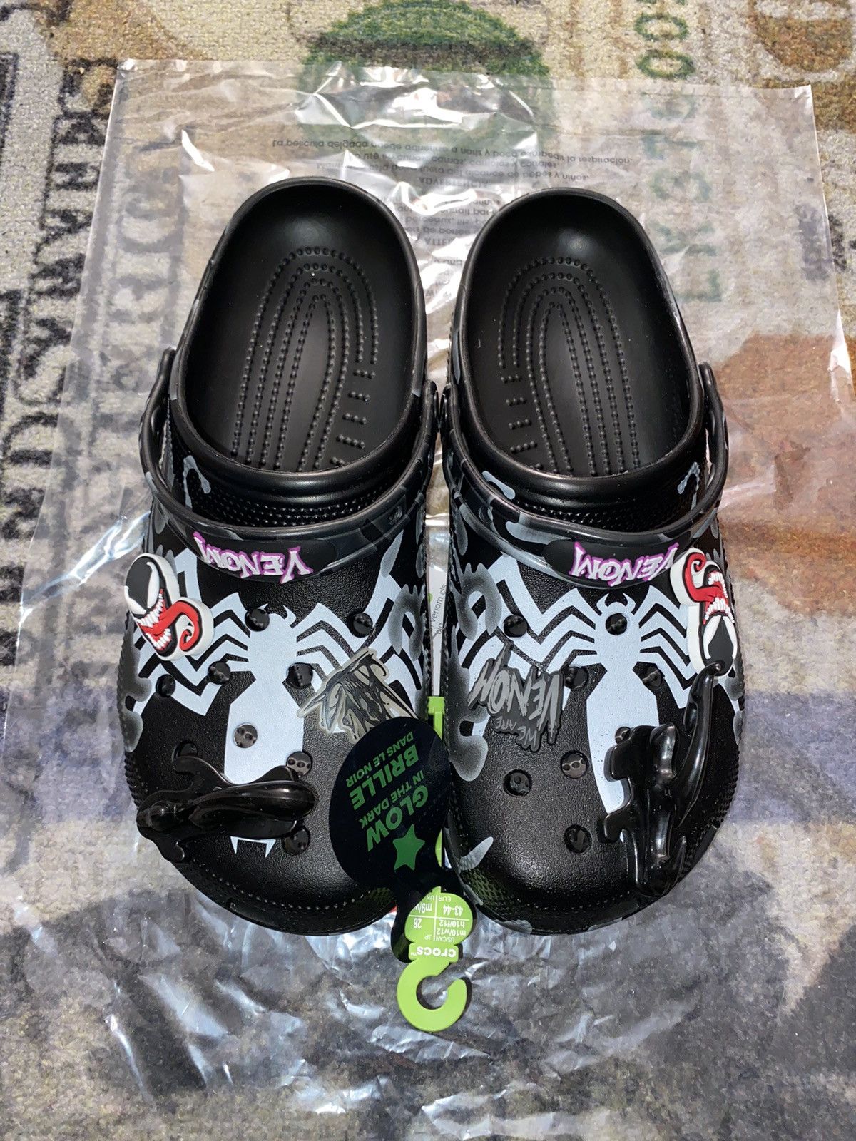 Crocs × Marvel Comics Crocs Classic Clog Marvel Venom Spider Man | Grailed