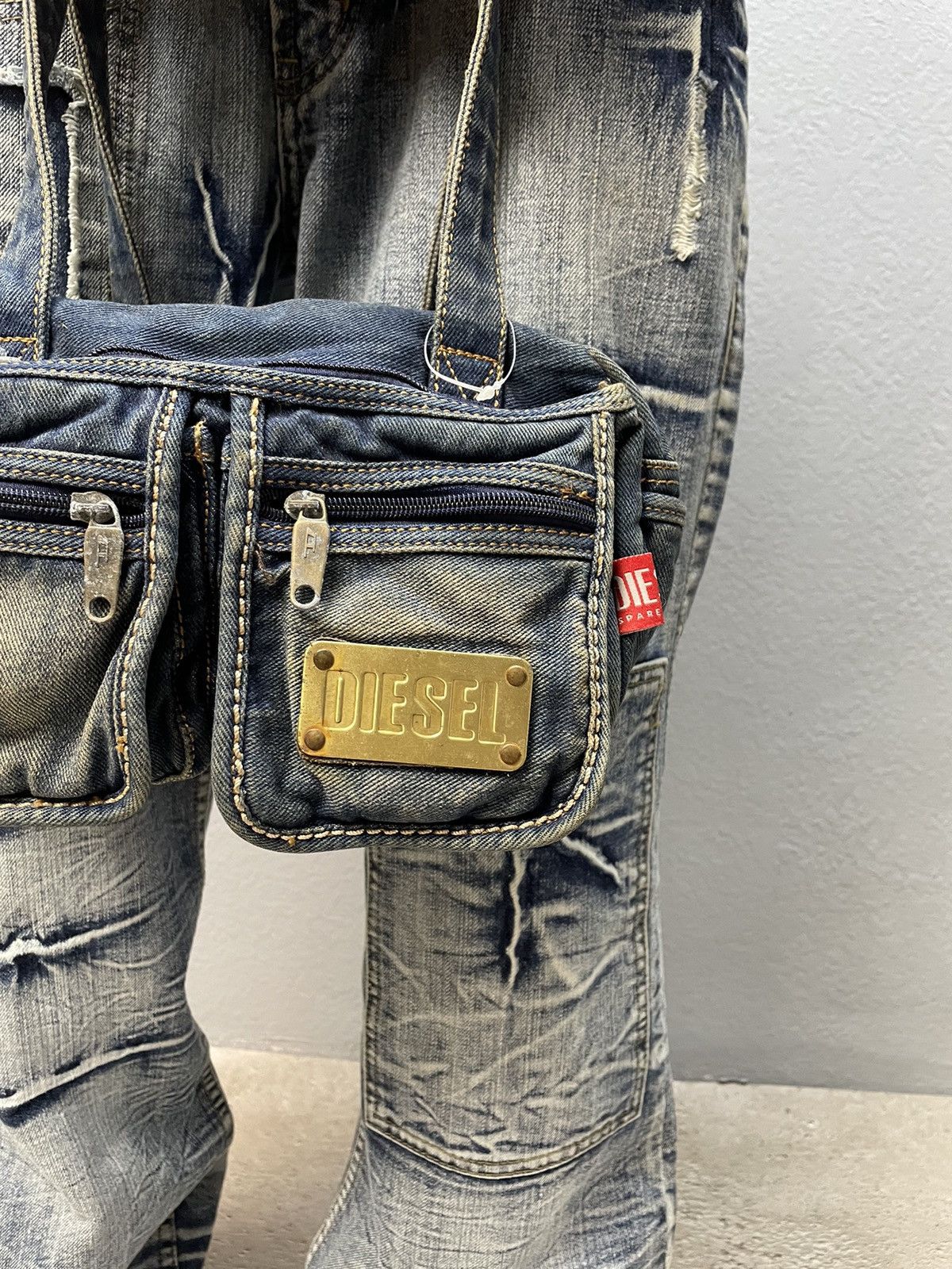 Diesel Diesel sling bag Vintage Y2K multi pocket bag military 90s | Grailed