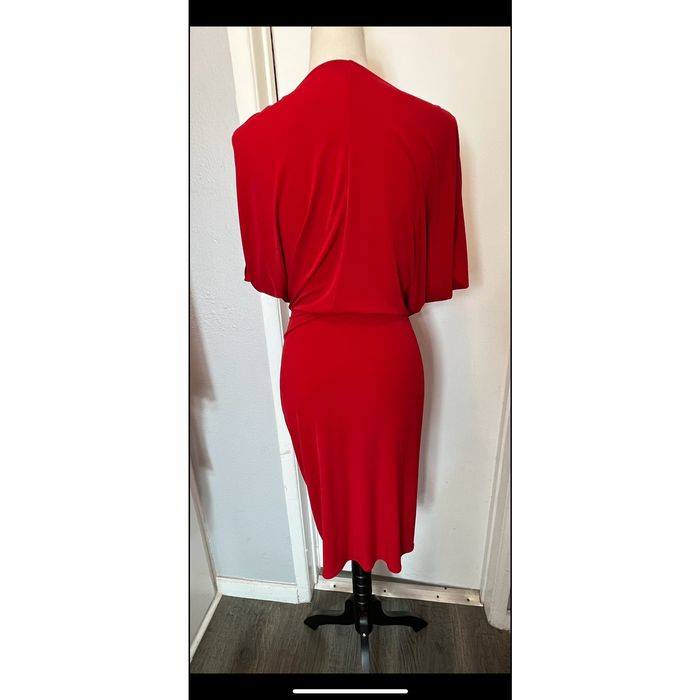 Victoria's Secret Victoria's Secret Moda Red ruched bodycon dress S ...