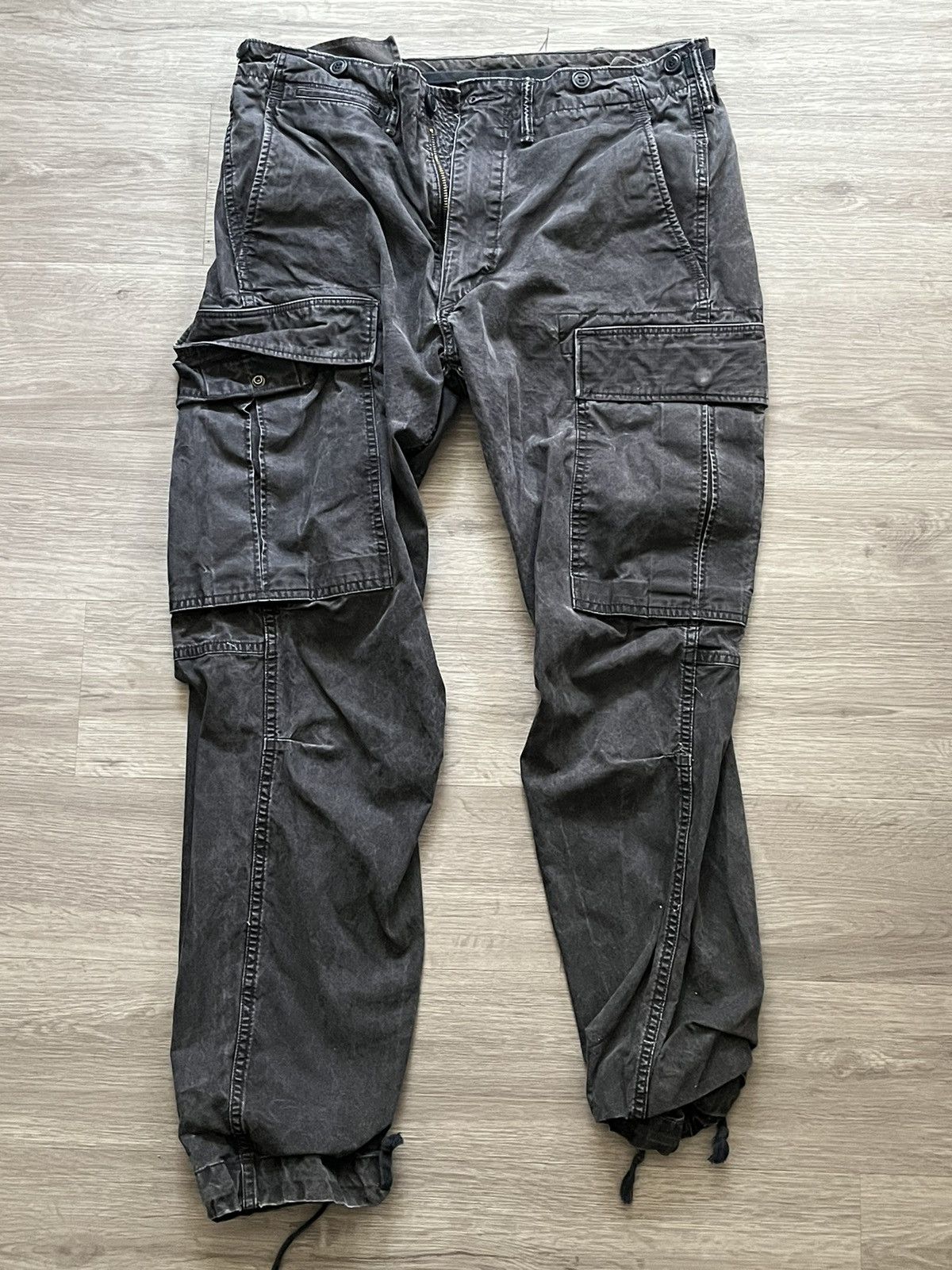 RRL Ralph Lauren RRL Black Surplus Cargo Pants | Grailed