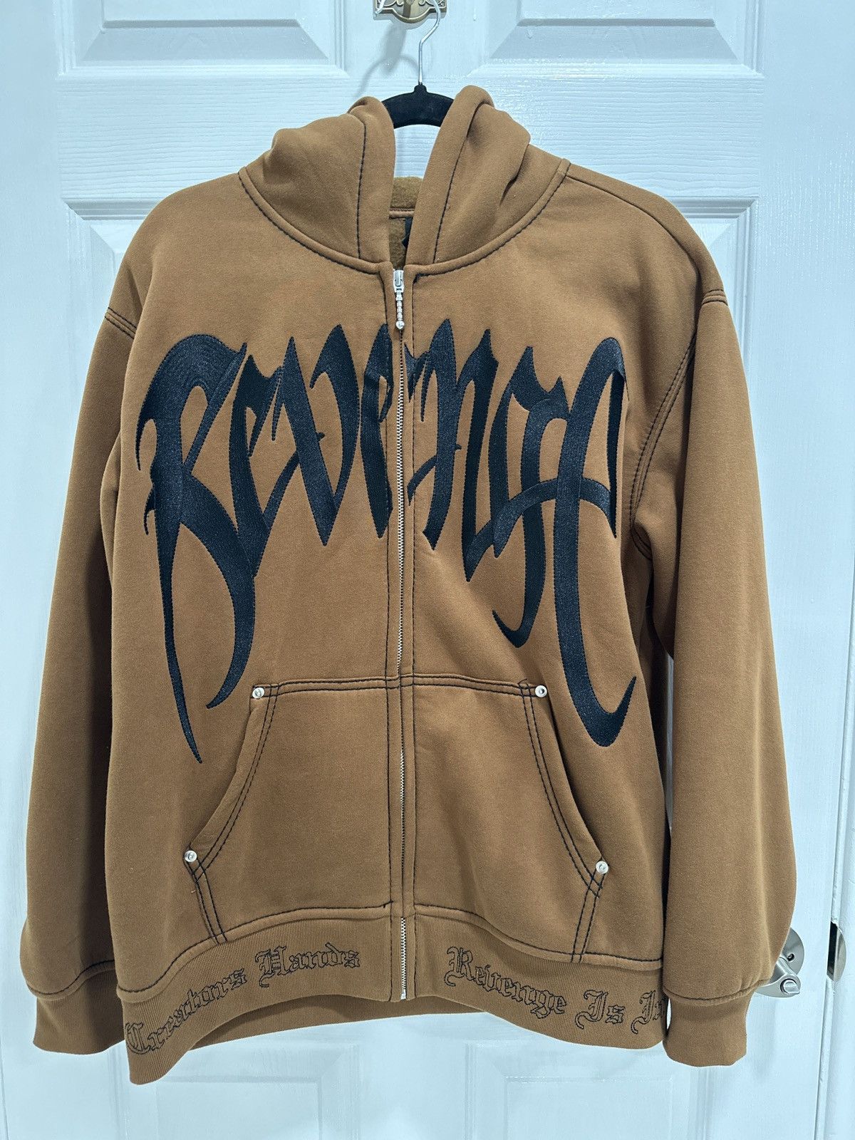 Revenge Revenge Embroidered Zip Up | Grailed