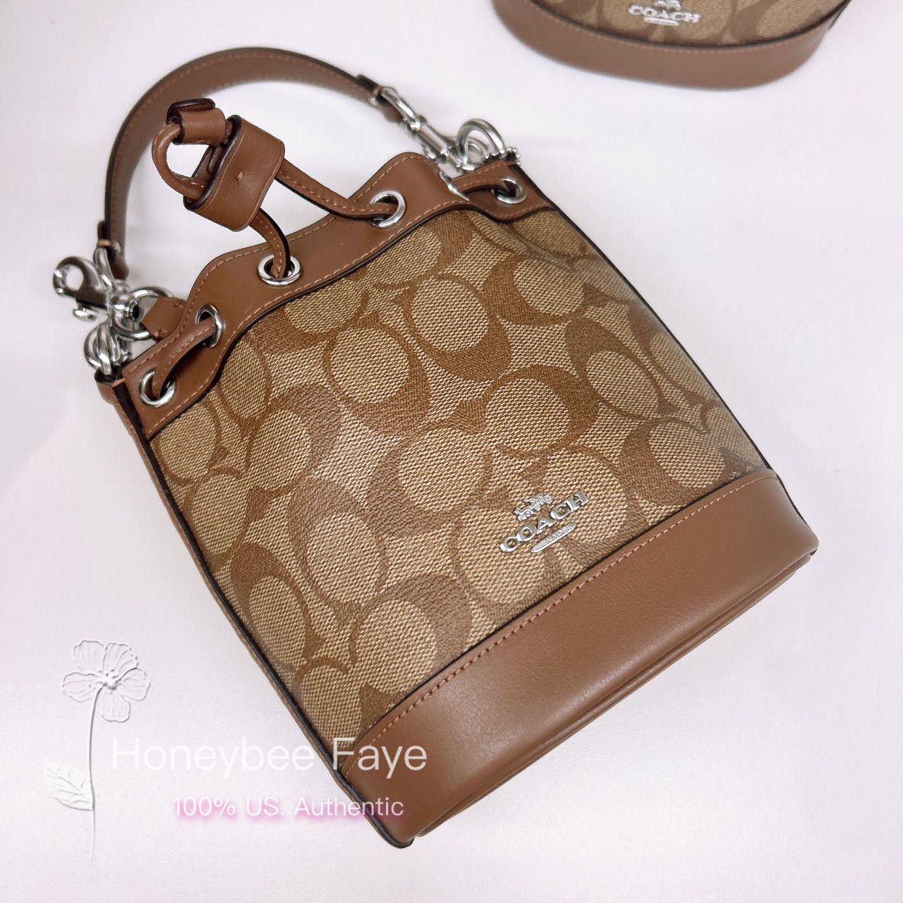 Coach NWT Coach Mini Bucket Bag In Signature Canvas CR145 | Grailed