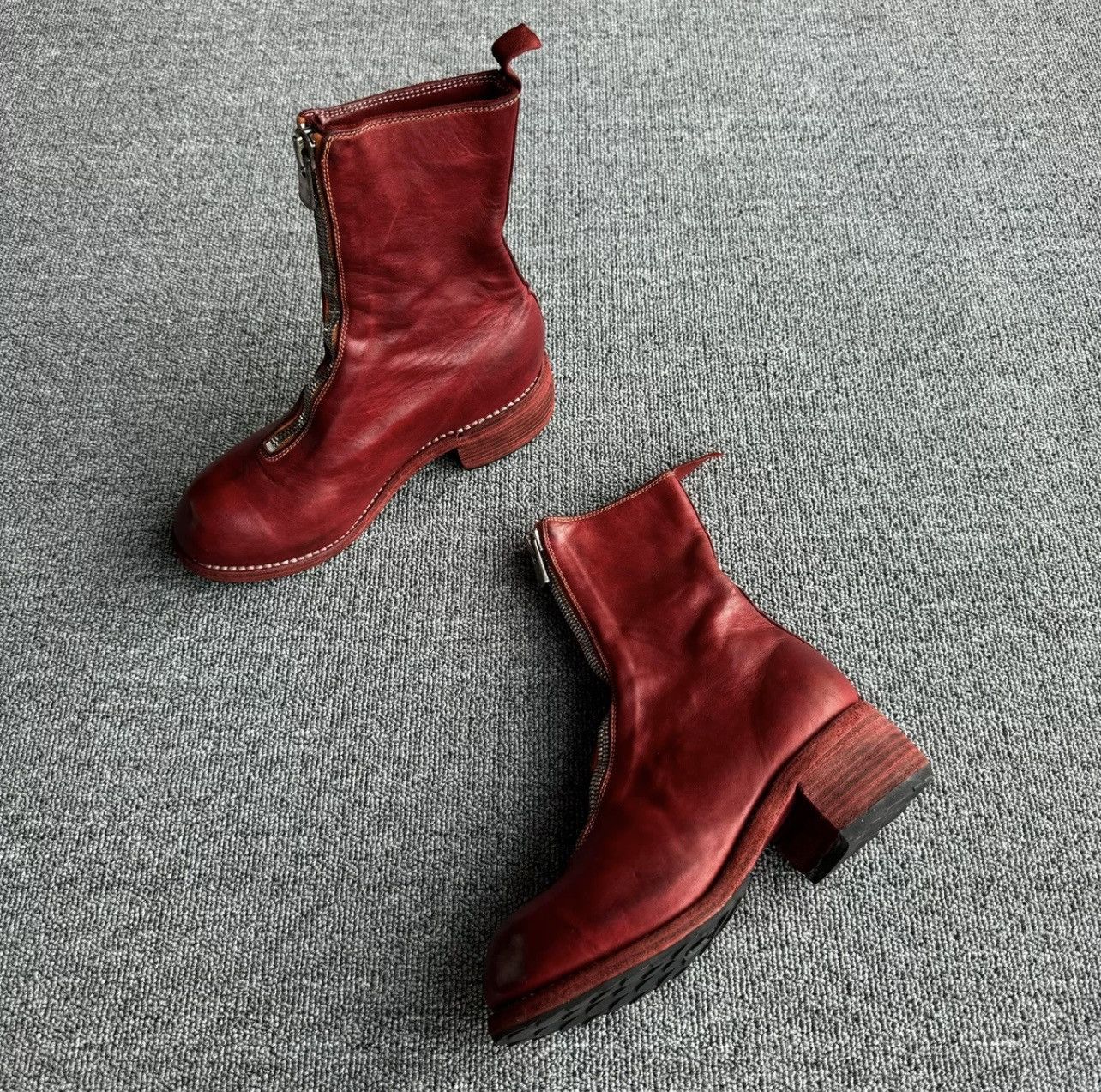Guidi Guidi PL2 Red Horse Leather Frontzip Boots | Grailed