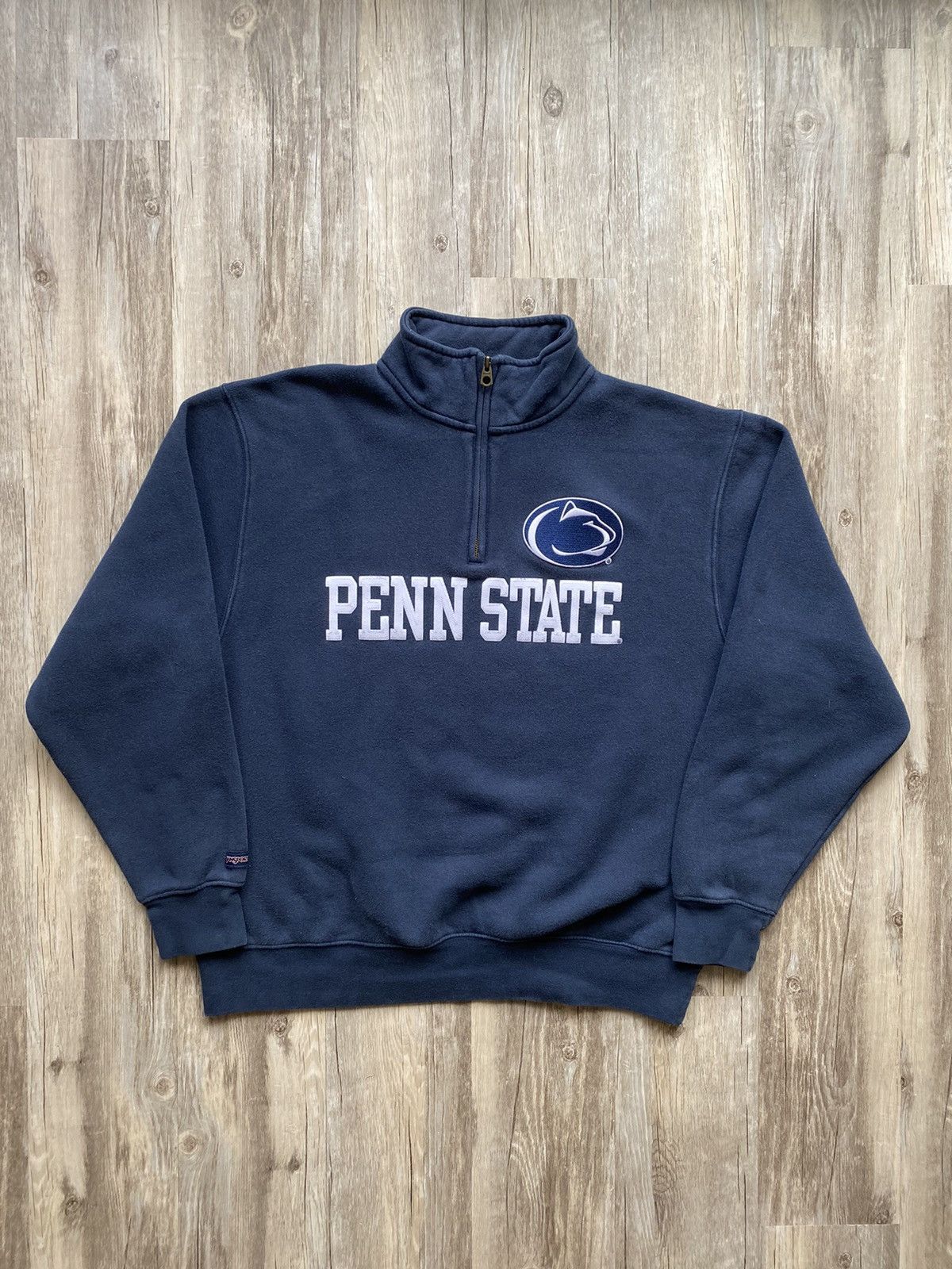 Vintage Vintage Y2K Penn State Block Letter Spellout Quarter Zip | Grailed