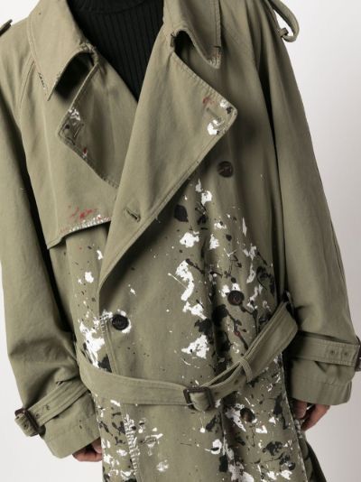 Balenciaga 🔥RUNWAY🔥 Artist Paint Splatter Trench Coat | Grailed
