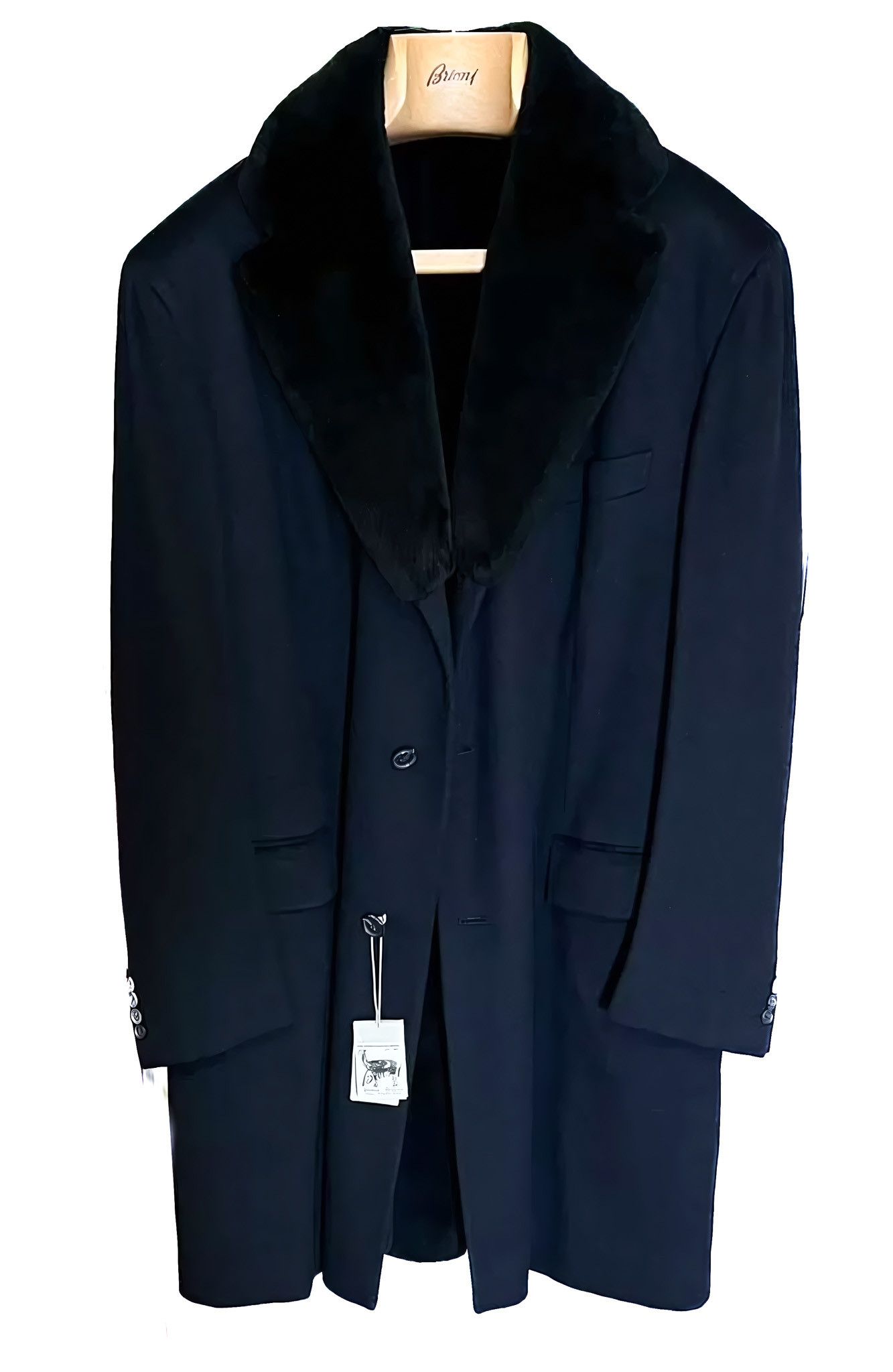 Brioni BEAVER SHEARLING VICUGNA COAT | Grailed