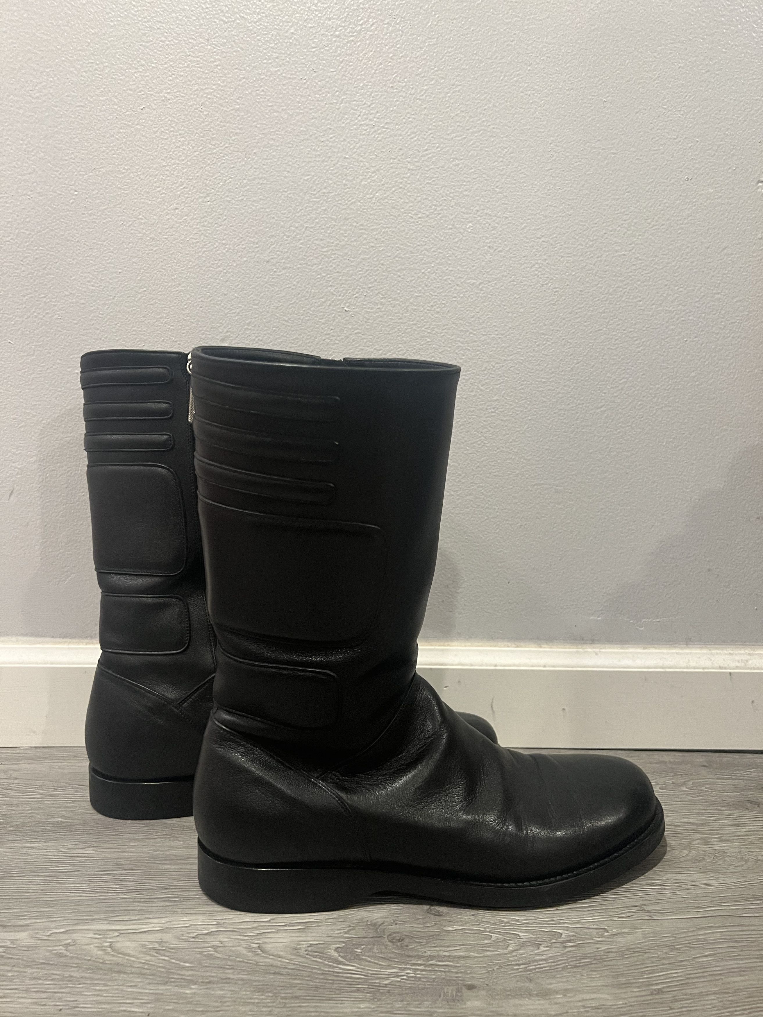 Raf Simons Jill Sander Raf Simon Designed Motorcycle Boots | Grailed
