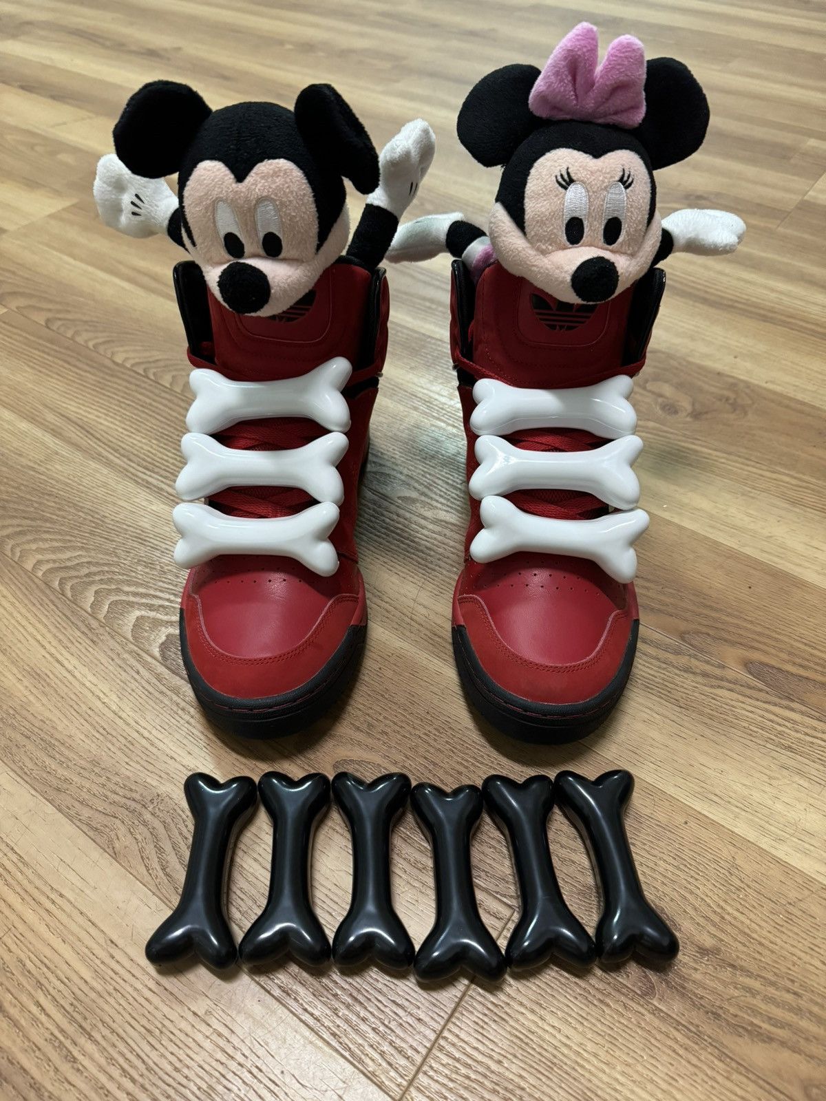 Adidas Adidas Jeremy Scott Mickey Mouse Bones, size 10.5, RARE! | Grailed