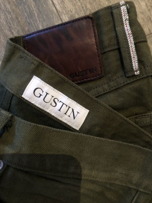 Gustin Gustin Japan Olive Denim | Grailed