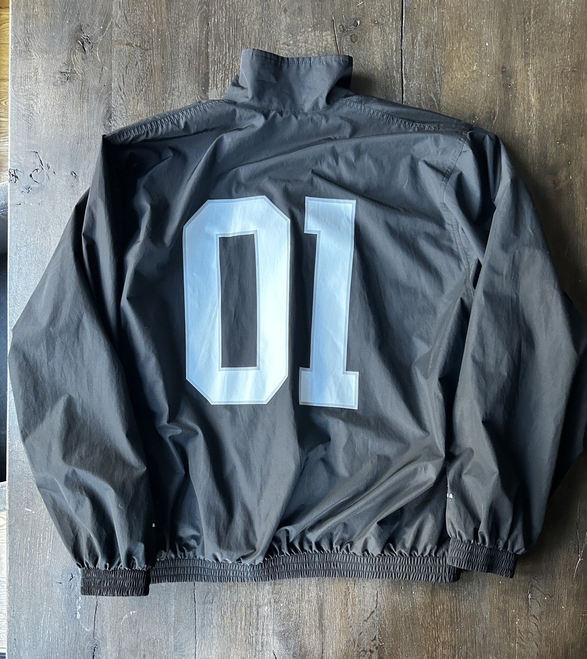 Balenciaga Basketball Series oversized nylon Track Jacket | Grailed