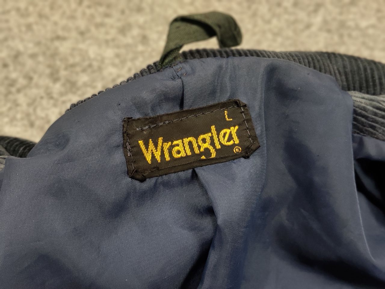 Vintage Vintage 80's Wrangler navy blue Corduroy Light Jacket | Grailed
