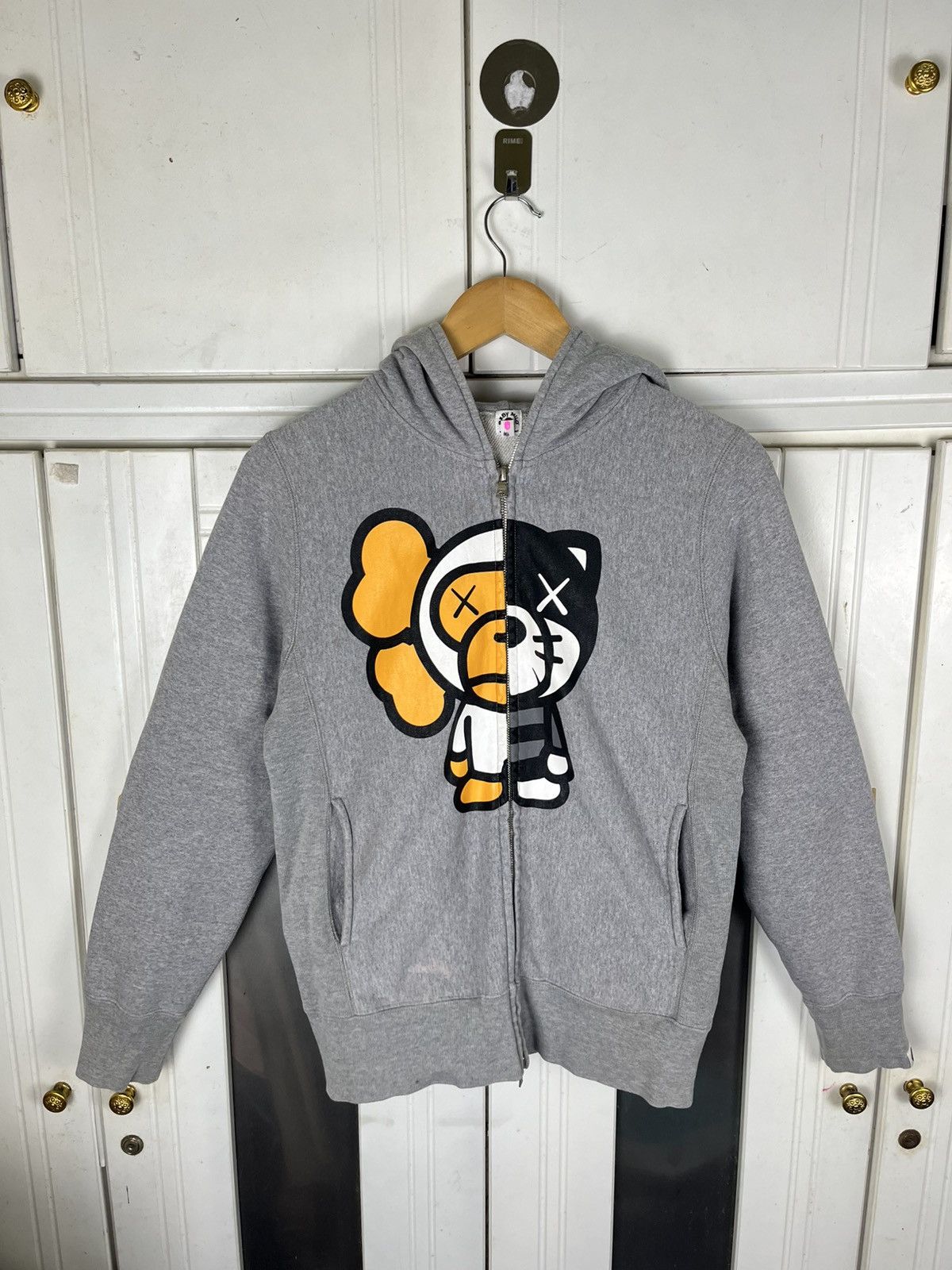 Bape × Kaws Bape x Kaws Baby Milo Full Zip Hoodie | Grailed