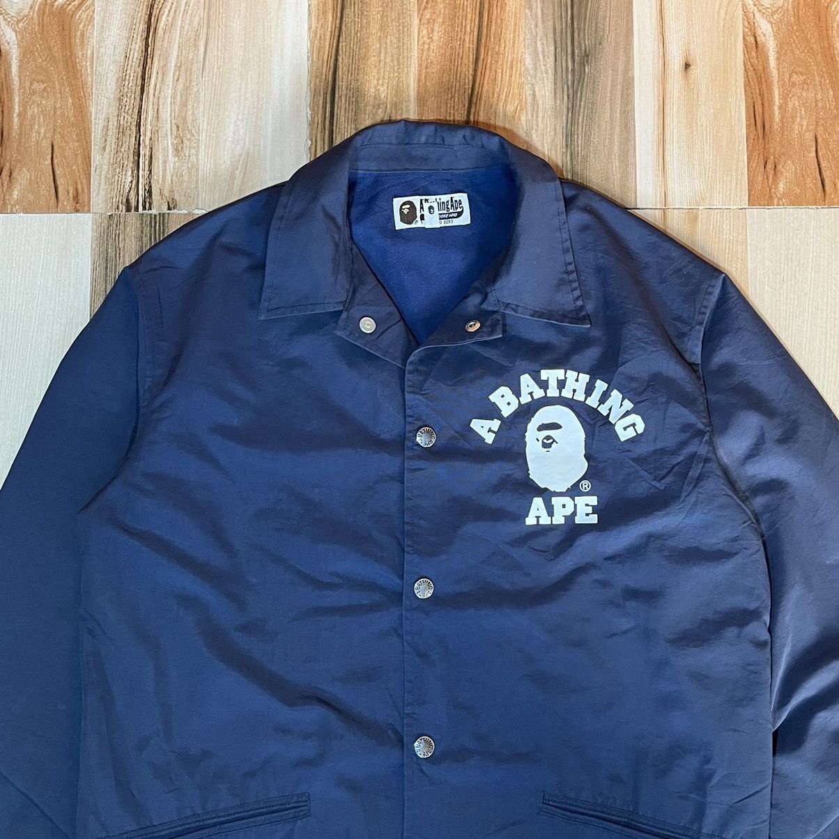 Bape College Coach Jacket | Grailed