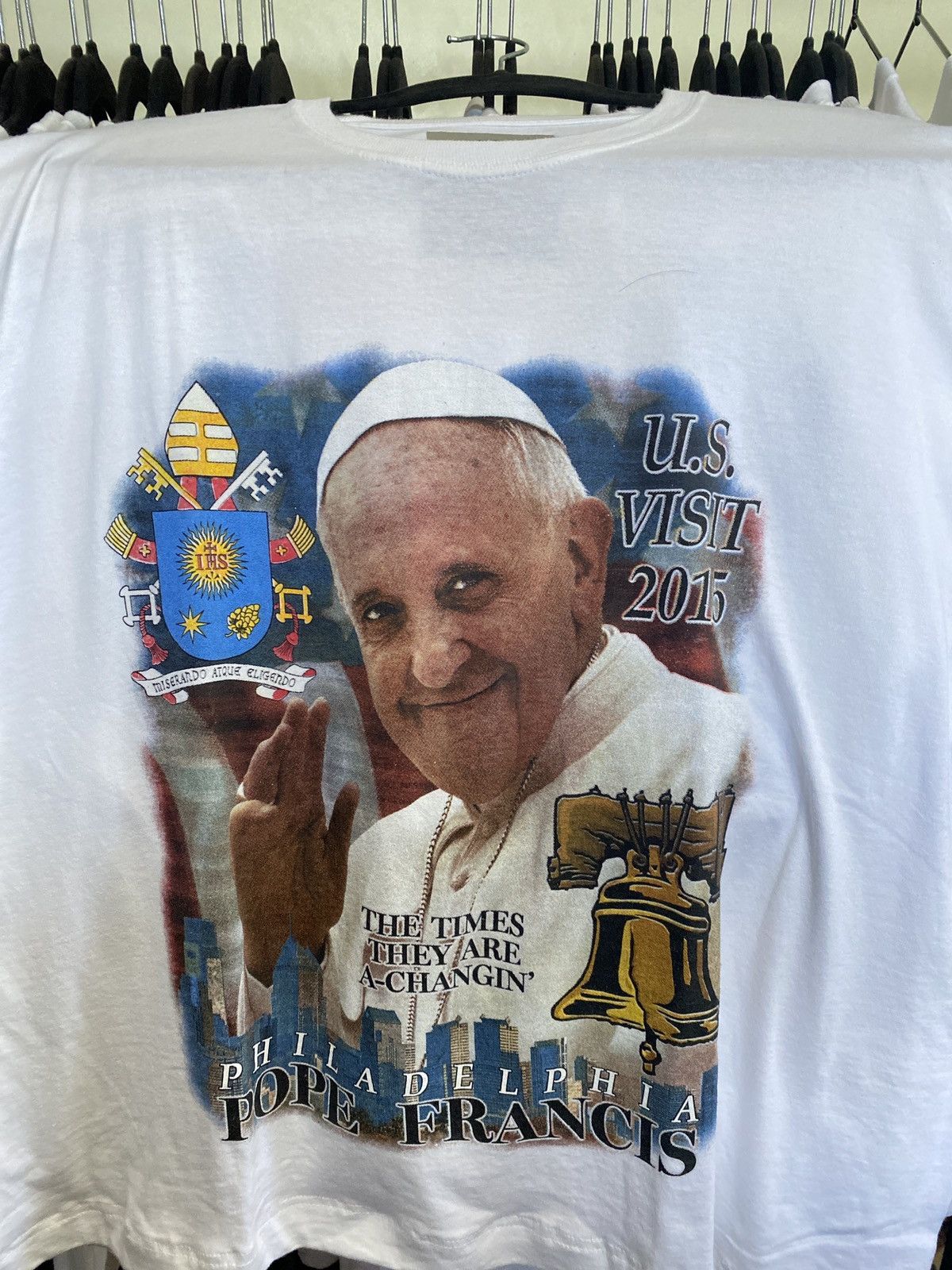 Japanese Brand × Streetwear × Vintage Pope Francis Rap shirt | Grailed