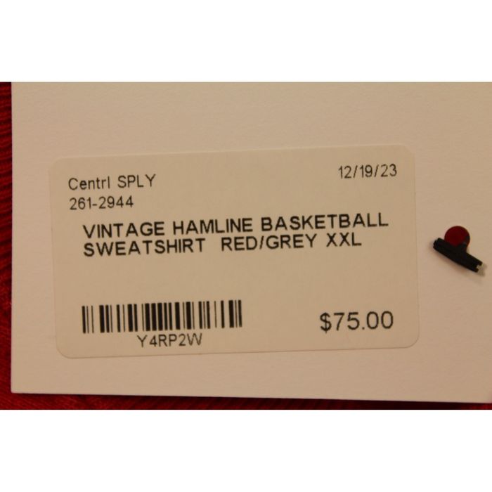 Champion Vintage Hamline Basketball Sweatshirt Pullover Size XXL Red ...