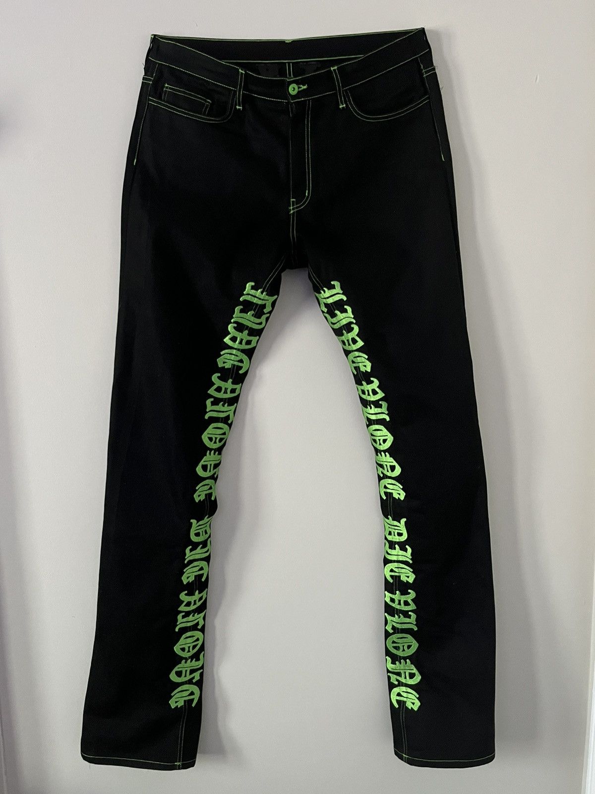 Vlone Vlone Old English Denim Jeans | Grailed