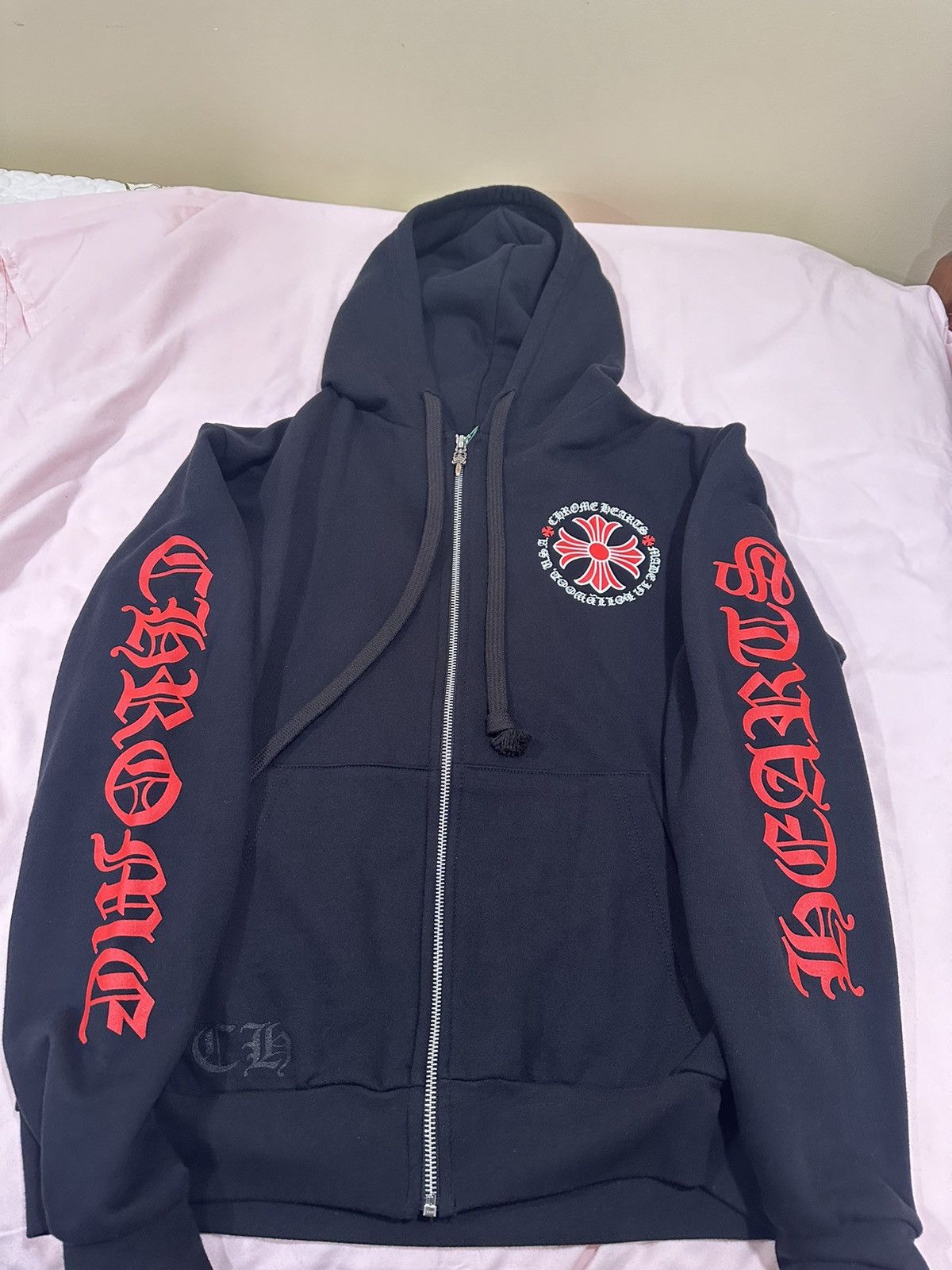 Chrome Hearts Black/ Red Chrome Hearts Made In Hollywood Hoodie | Grailed