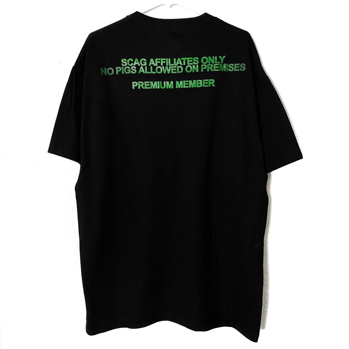 20471120 SCAG or Nothing Silver Zombie Skull Tee | Grailed