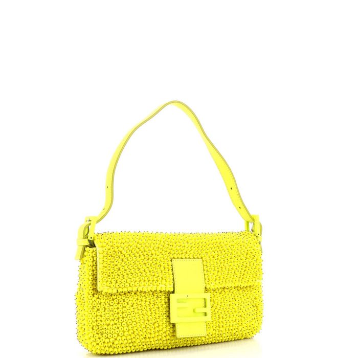 Fendi Baguette Bag Bead Embellished Leather | Grailed
