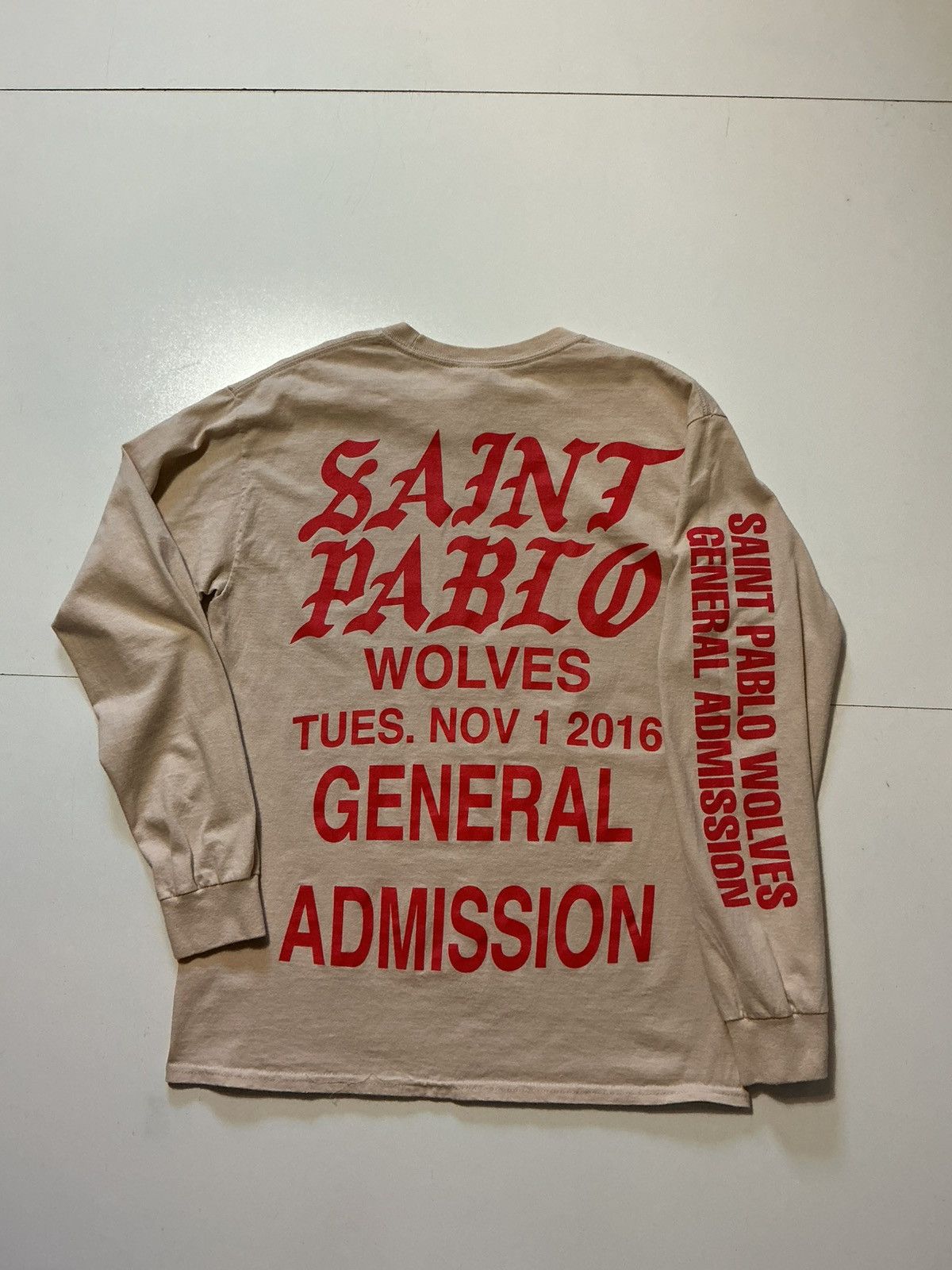 Kanye West Kanye West YE Yeezy Saint Pablo Wolves General Tour T-Shirt ...