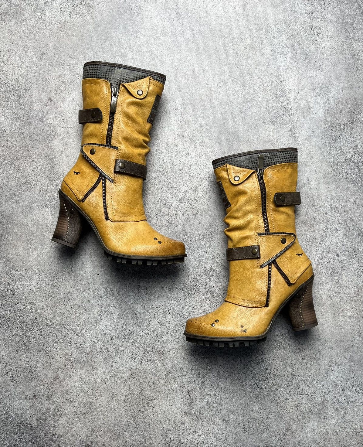 A.S.98 Mustang vintage platform heels boots | Grailed