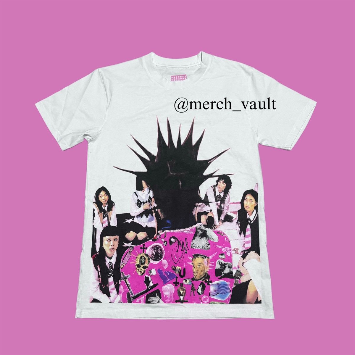 Lil Uzi Vert Pink Tape Tour Tee Grailed