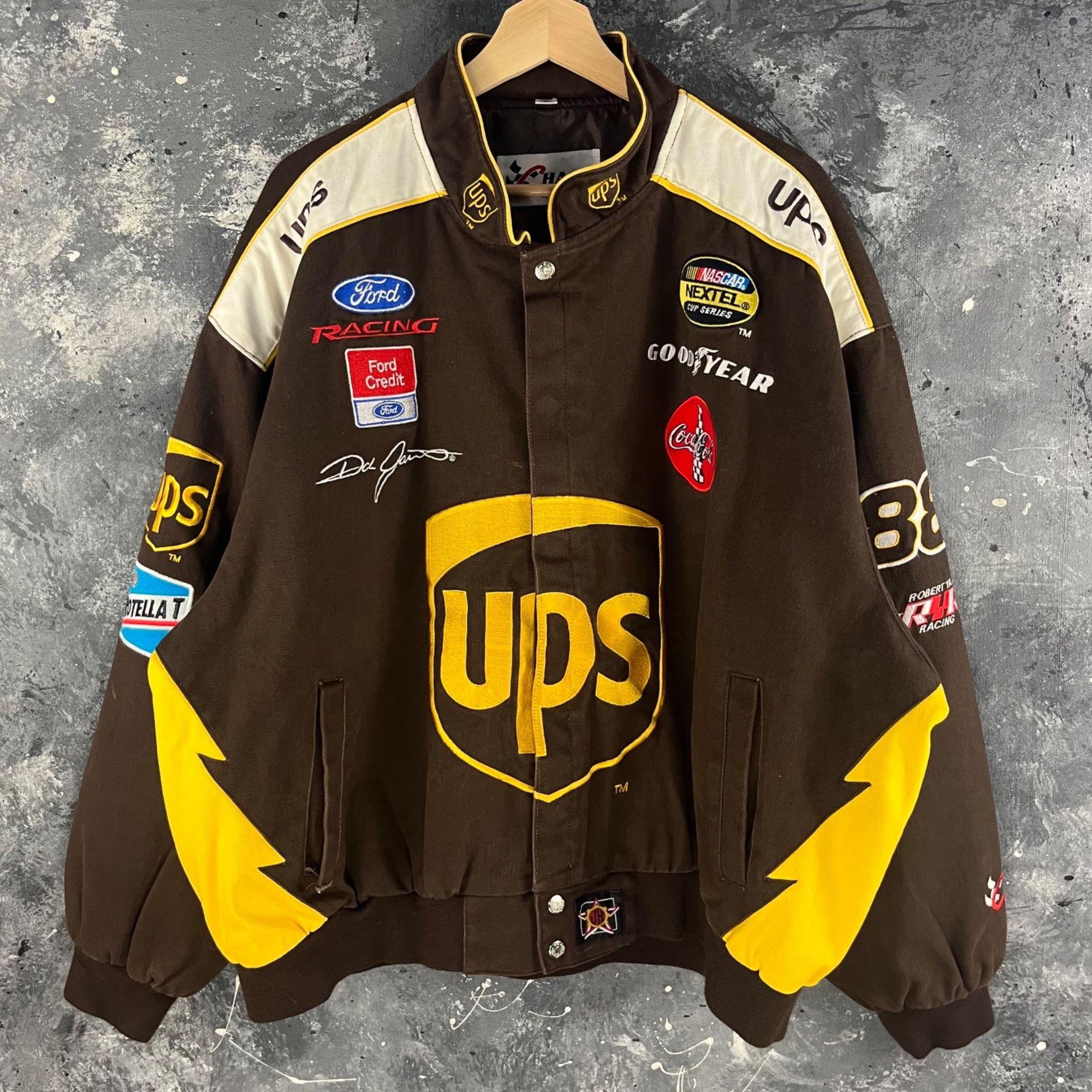 NASCAR × Vintage Vintage 90’s UPS NASCAR jacket | Grailed
